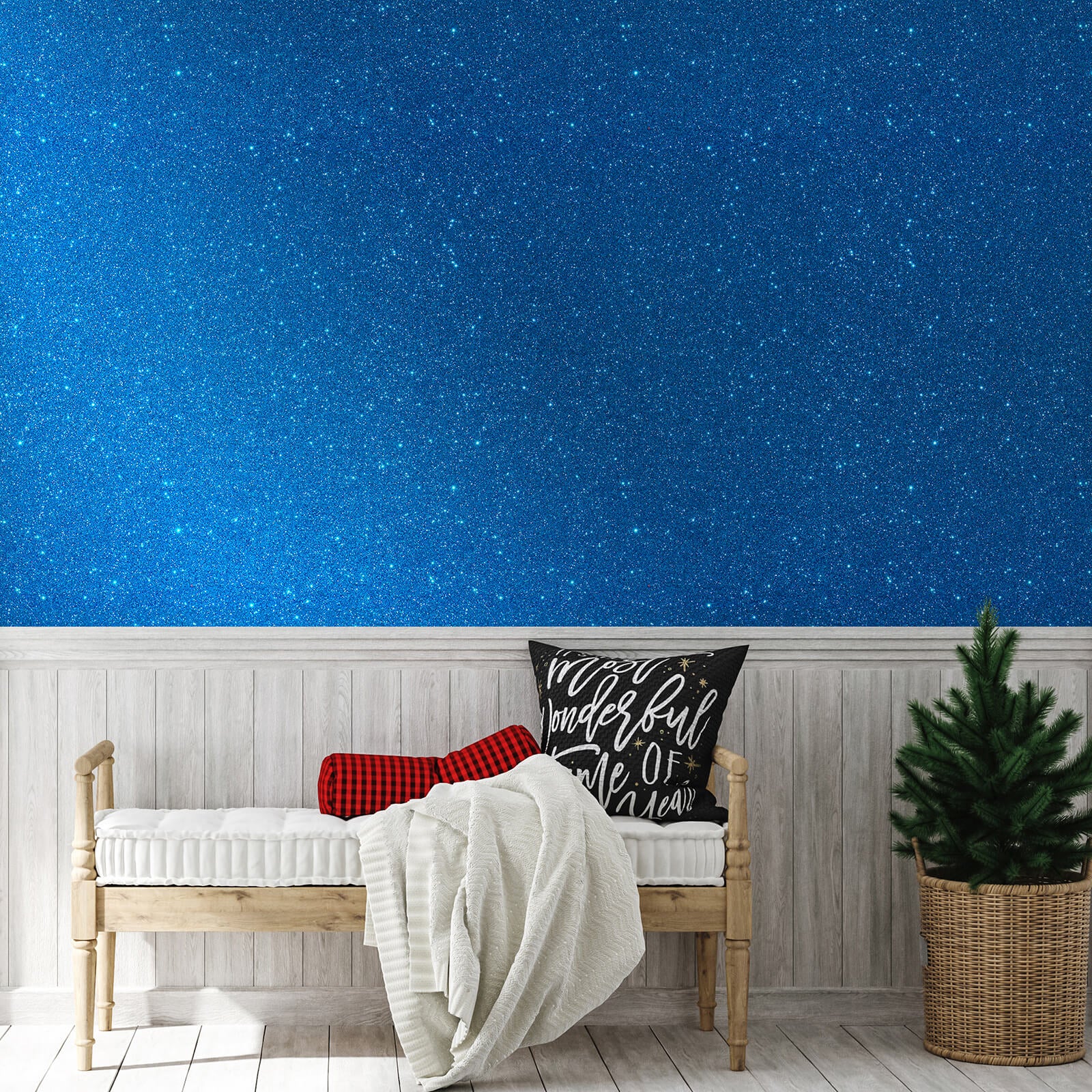 Blue Glitter Wallpaper – CHIHUT